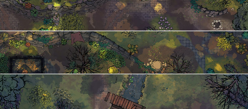 Forested Dungeon Maps by T0xicfr0g | 2-Minute Tabletop