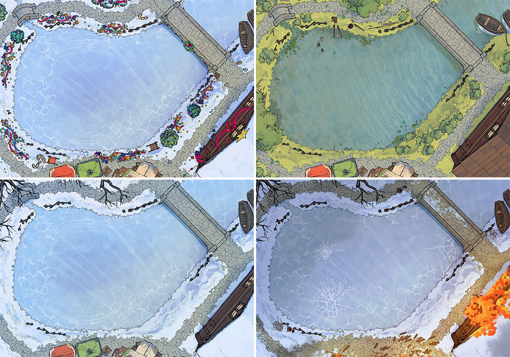 The Frozen Lake Pack | 8 Maps | 71 Assets