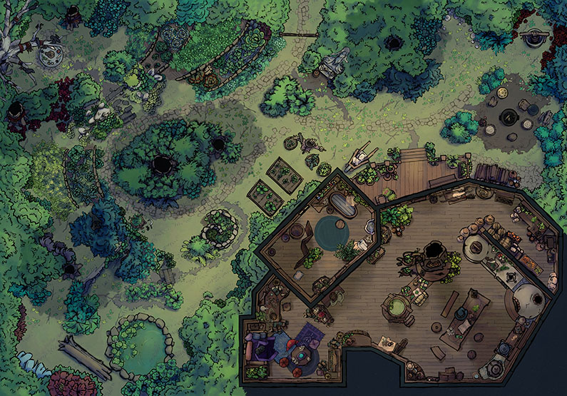 Witch's Herbgarden by 2-Minute Tabletop | 2 Maps